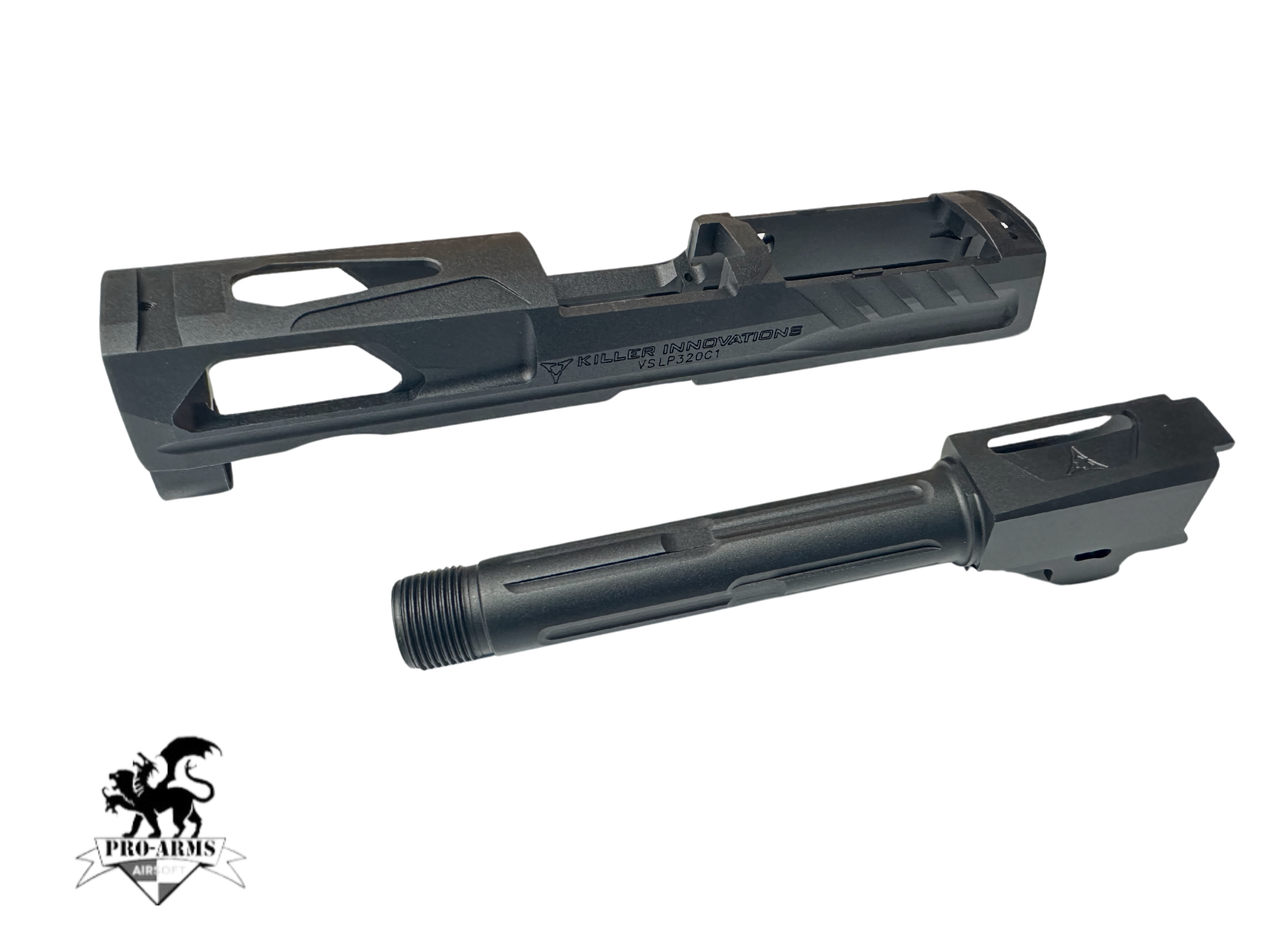 Pro Arms Killer Style Slide Set for SIG AIR / VFC P320 M17 M18 GBB (Bl ...