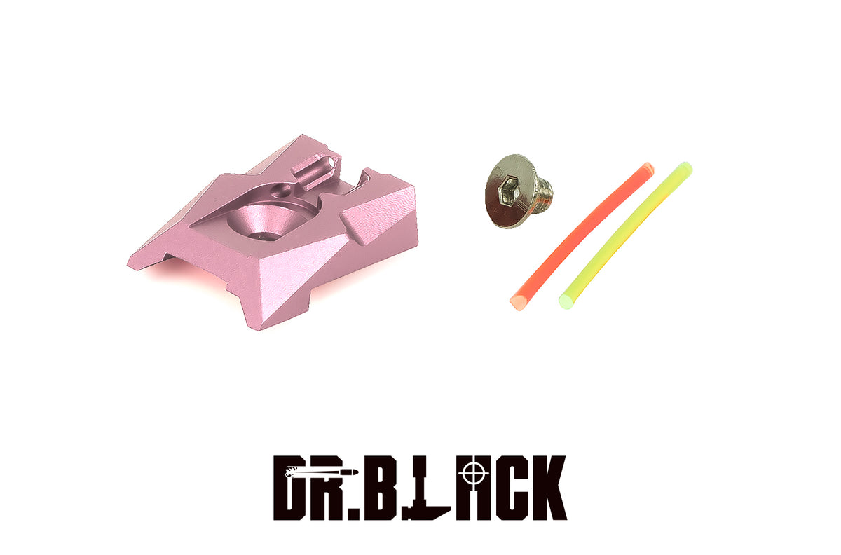 Dr. Black 4.3 Aluminum Fiber Rear Sight – Rainbow 8