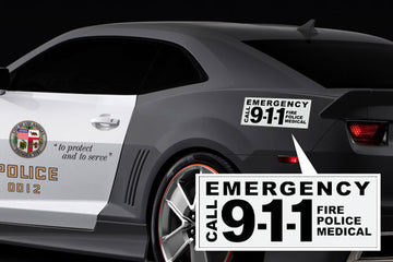 LAPD Police Sticker (For Car Tail/Black) – Rainbow 8